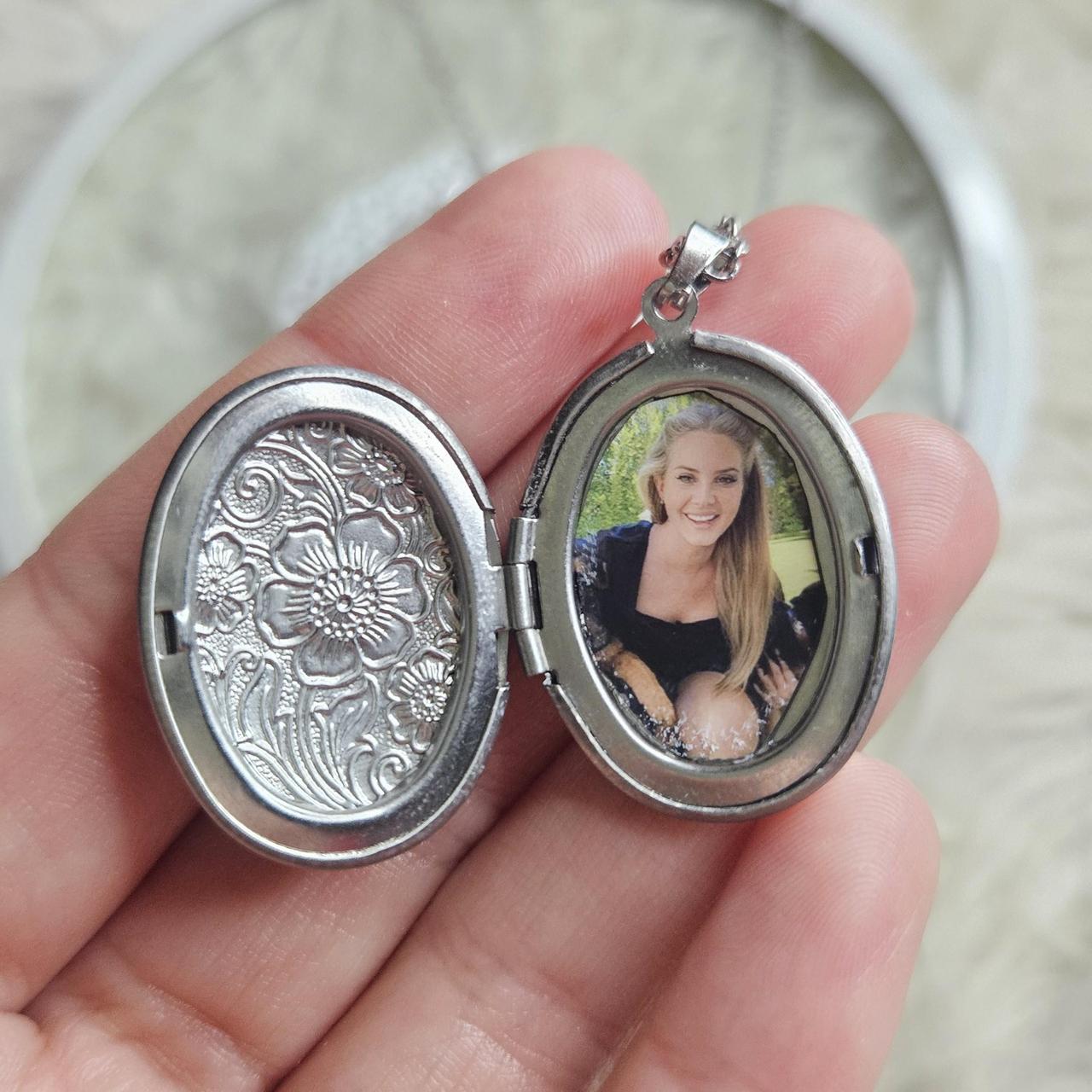 Lana Del Rey locket ️ ️ Oval - Size medium Great for... - Depop