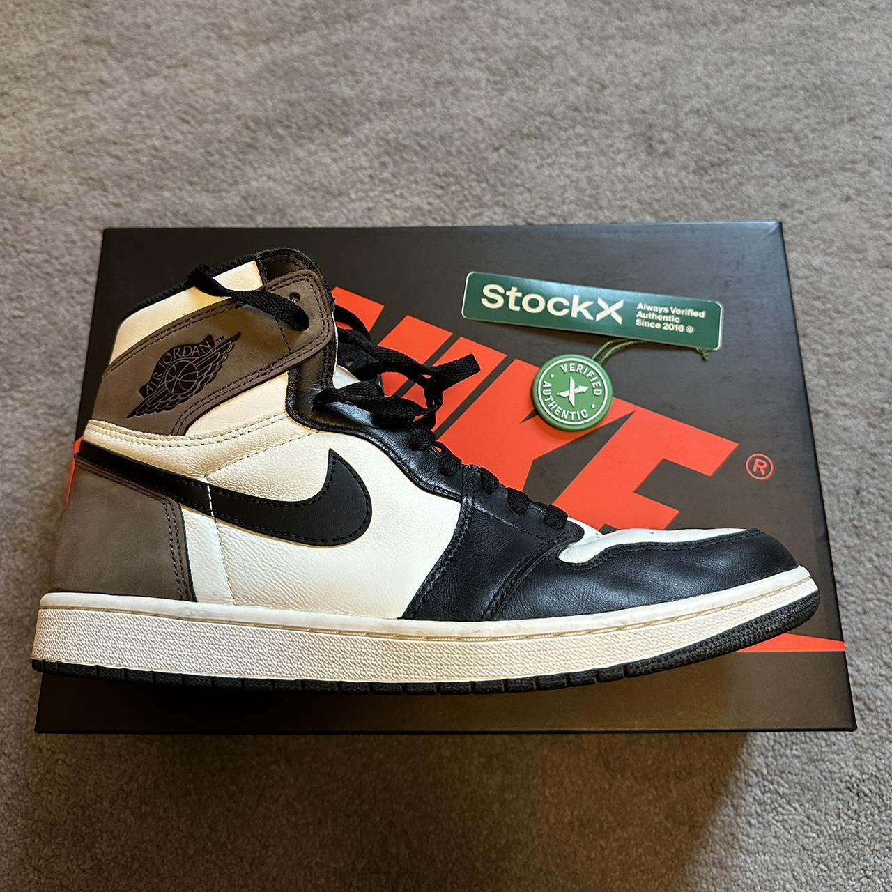 Jordan 1 Retro High Dark Mocha Very good condition... - Depop