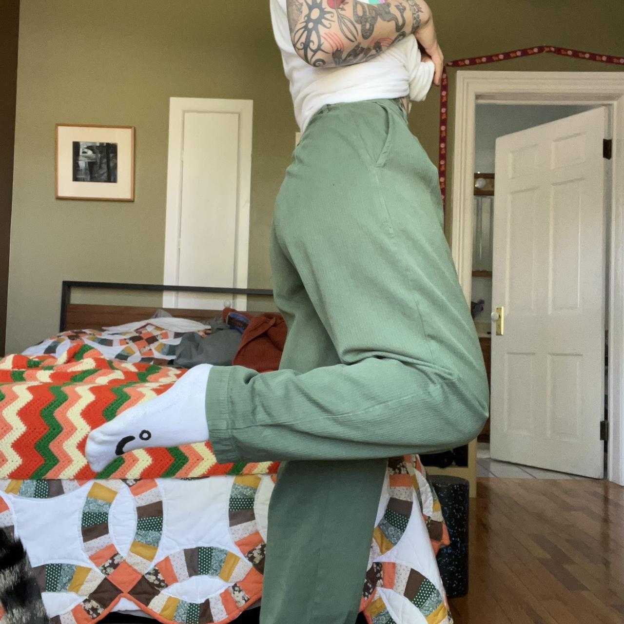Big Bud Press Women's Green Trousers | Depop Big Bud Press Women's Green Trousers | Depop