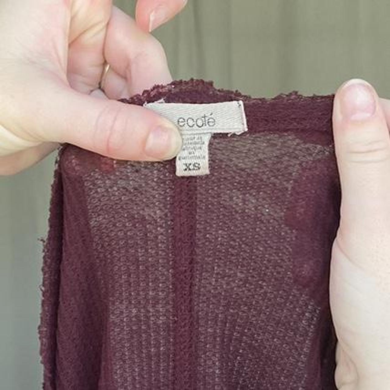 ECOTÉ • URBAN OUTFITTERS • BURGUNDY THERMAL Brand:... - Depop