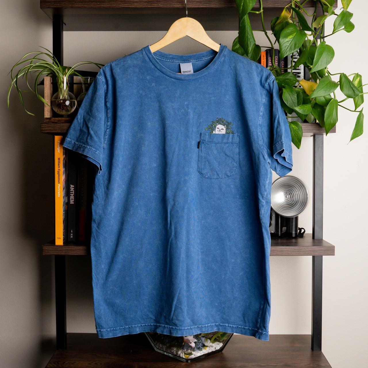 RIPNDIP Men's Blue T-shirt | Depop