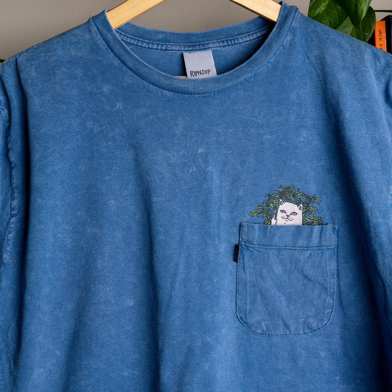 RIPNDIP Men's Blue T-shirt | Depop