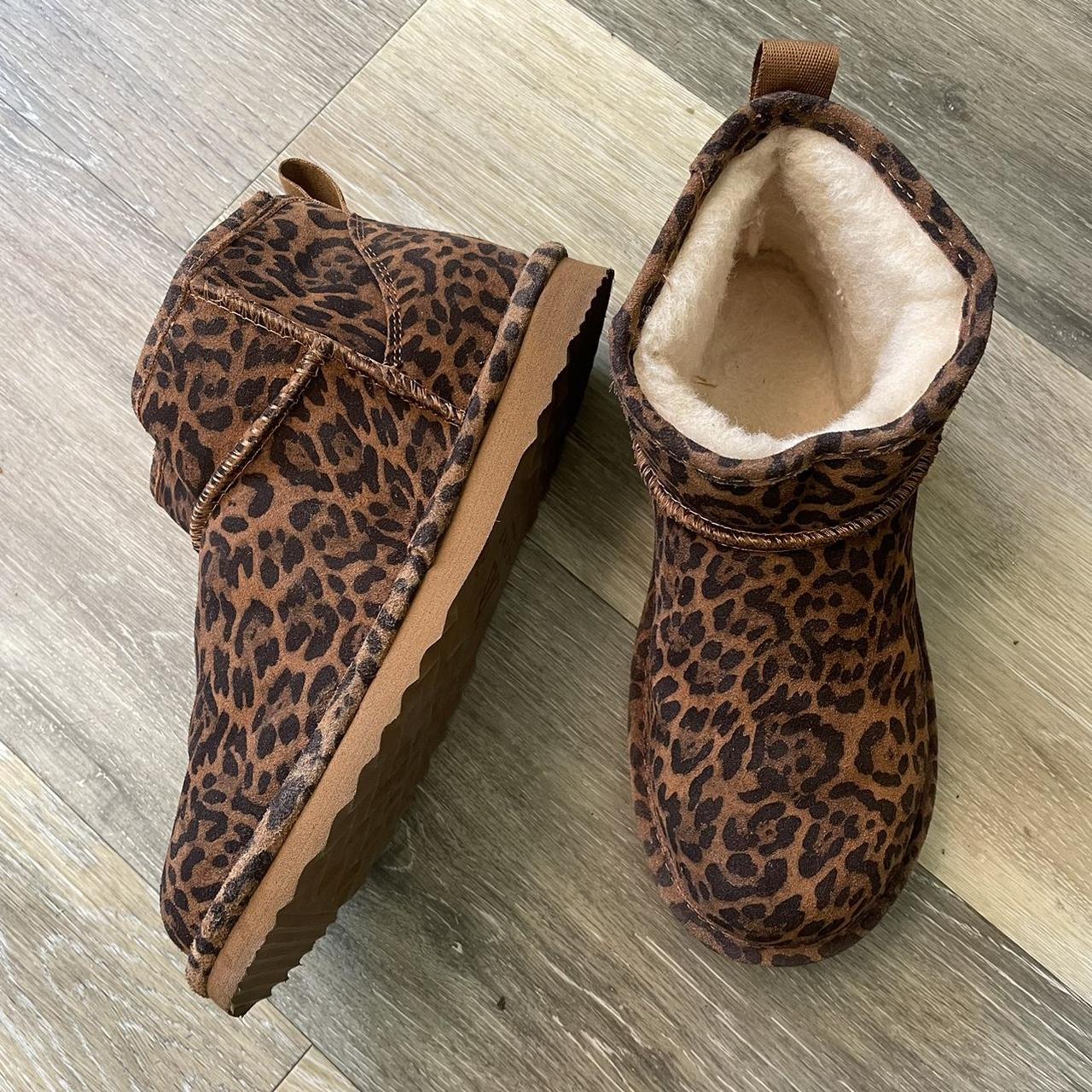 Alpine Leopard/Cheetah Print Booties Size 7 women’s... - Depop