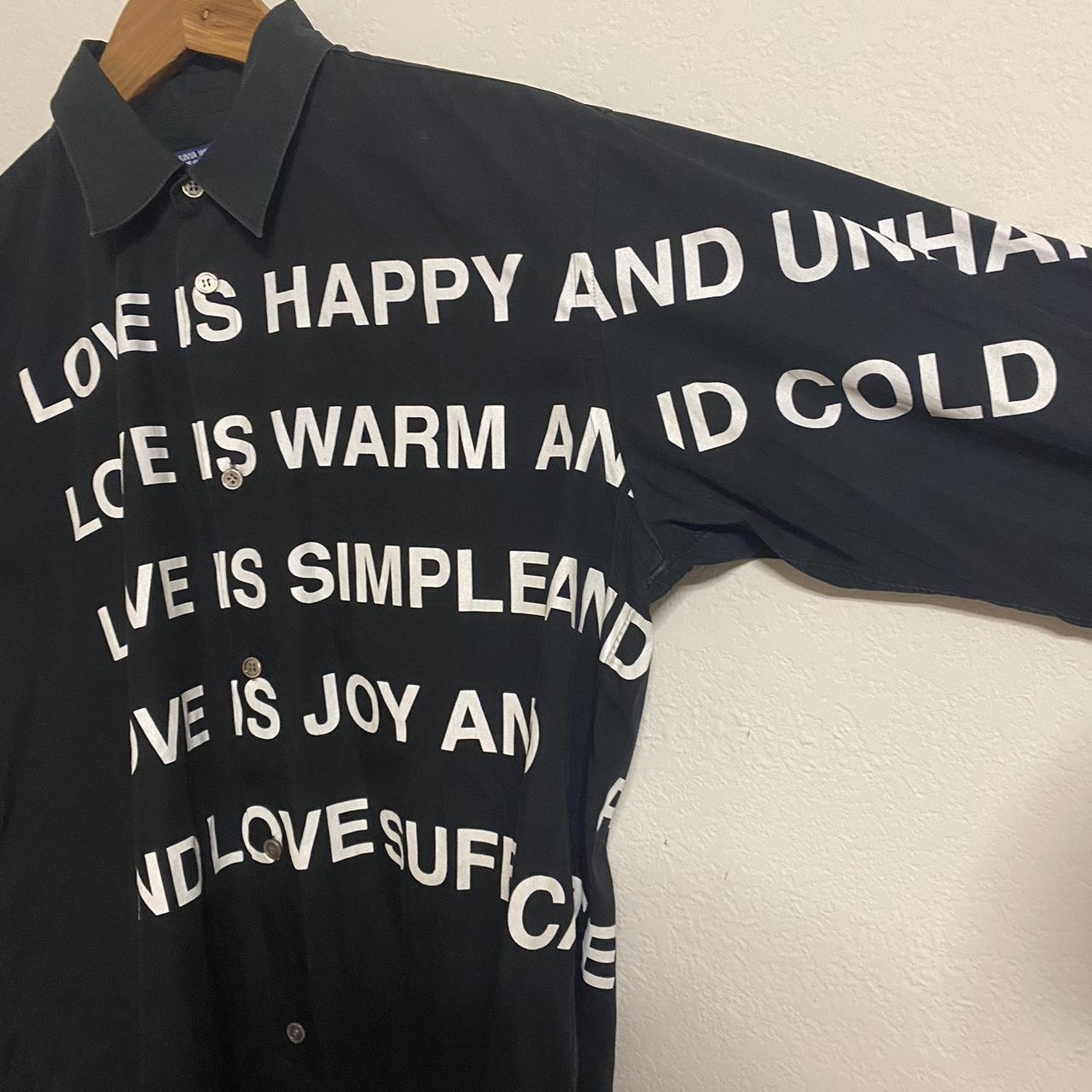 Junya Watanabe SS02 Poem Button Up Shirt Condition:... | Depop