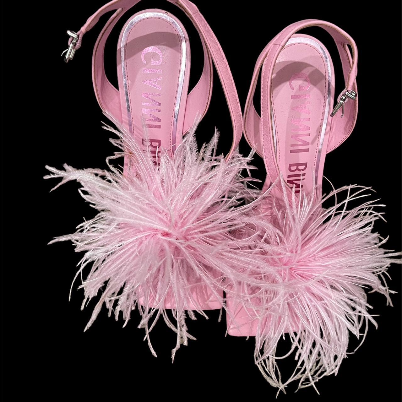 Pink Poof Heels - Depop