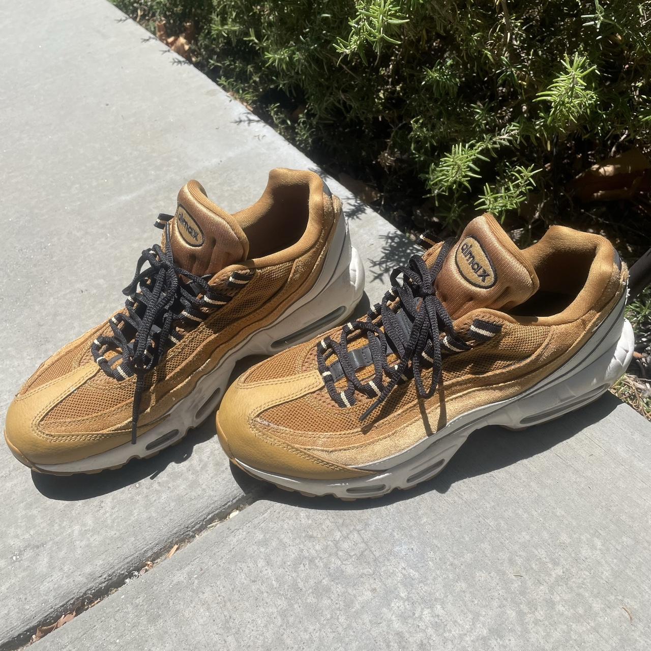 Nike Air Max 95 Gold Wheat is the color i believe?... - Depop