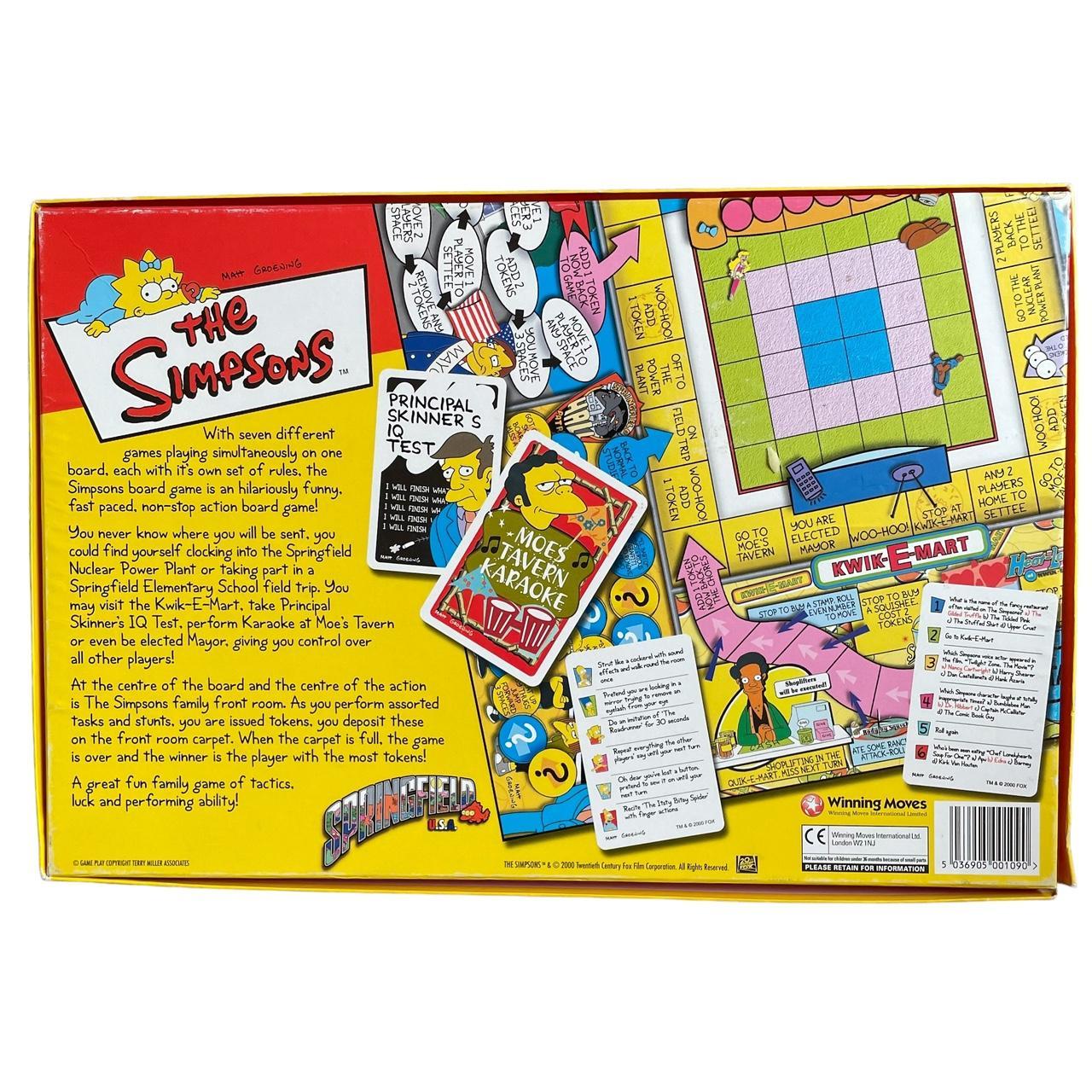 The Simpsons Board Game A Simpsons themed board game... - Depop