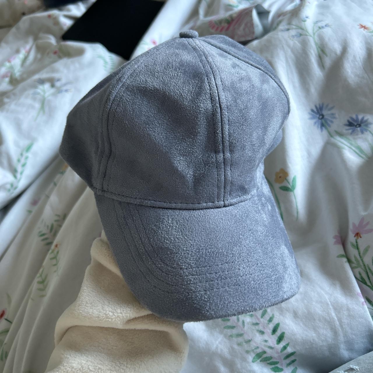 Baby blue suede woman’s sun cap hat #baseball #cap... - Depop