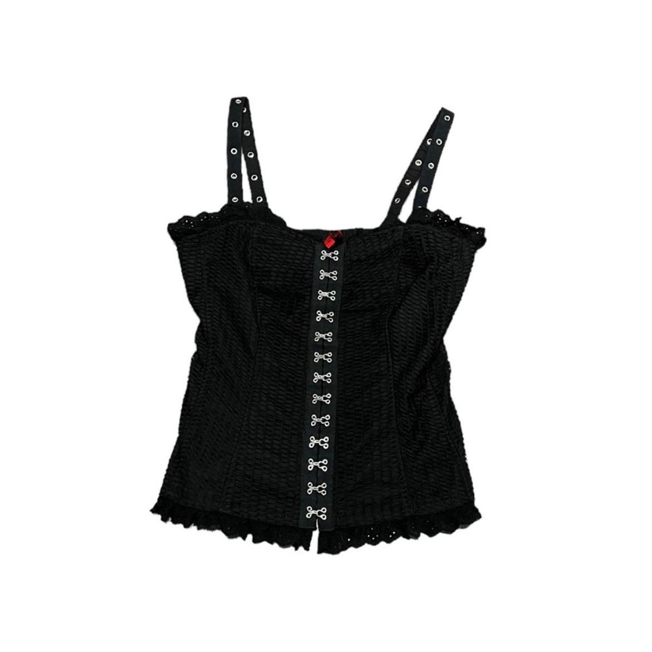 Royal Bones By Daang Black Corset Top Size Depop