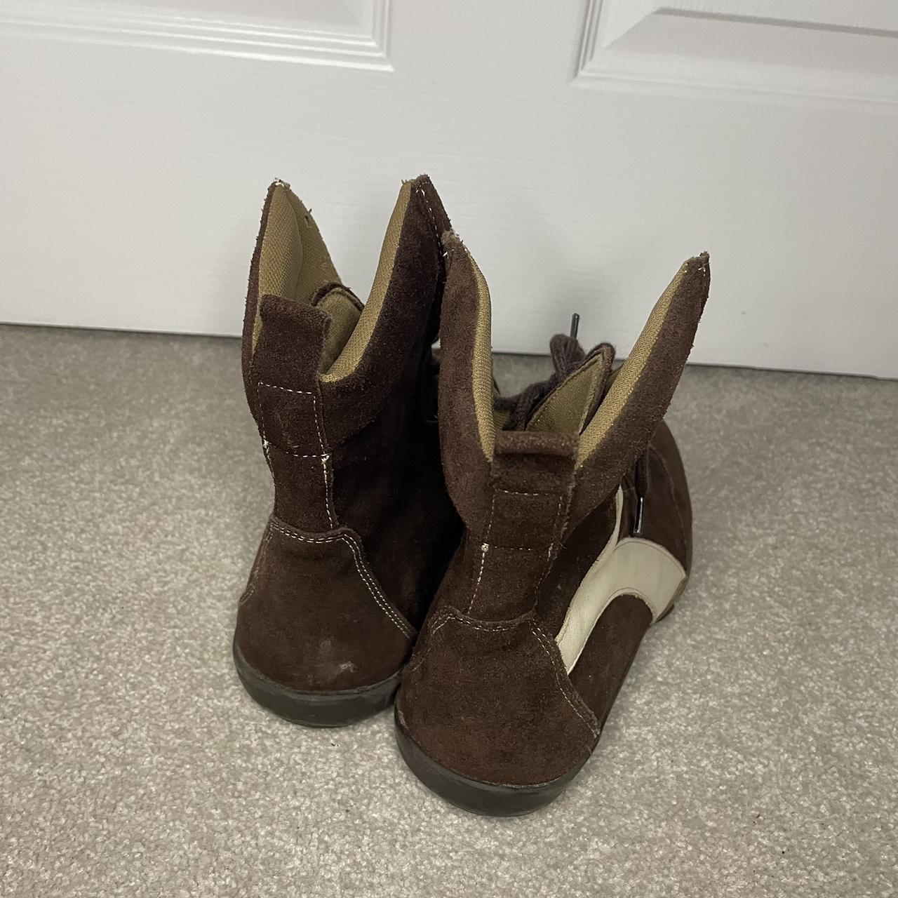 Boxing style trainers. Y2k style perfect for spring! - Depop