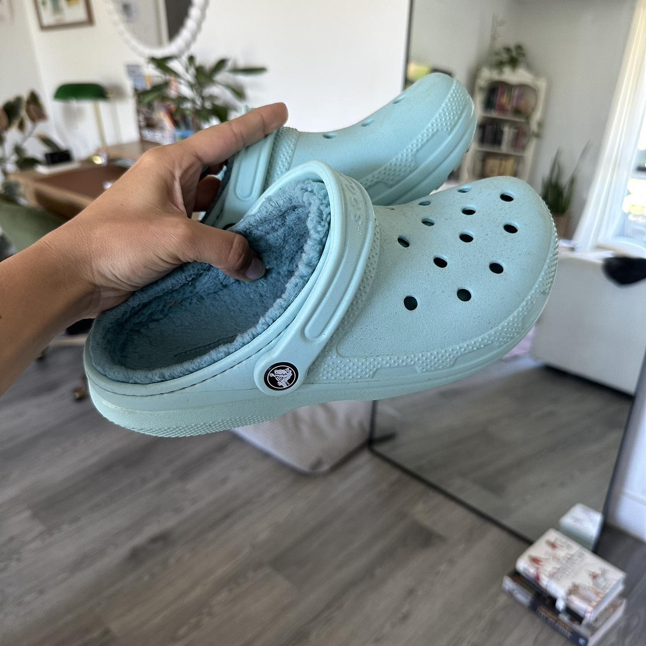 Crocs Women's Blue Clogs | Depop
