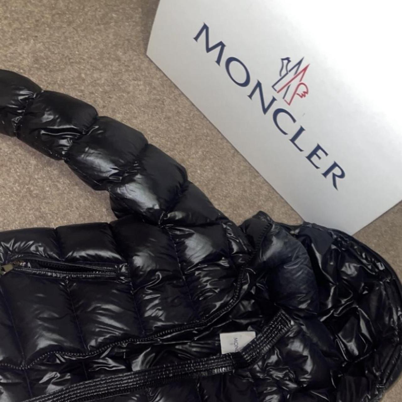 Women’s Marie moncler coat, size 0, slight stain on... - Depop