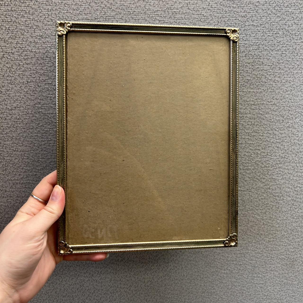 Vintage 8x10 Brass Metal Picture Frame * Engraved... - Depop