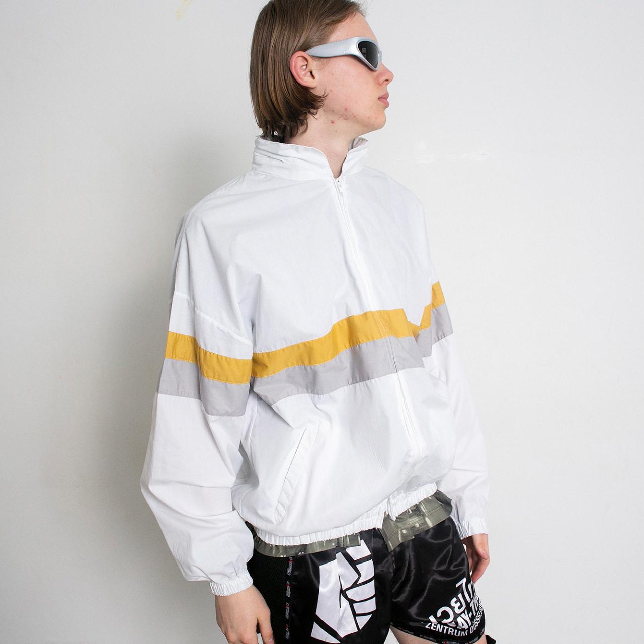Vintage Y2k Track Jacket White A unique vintage Y2K... - Depop