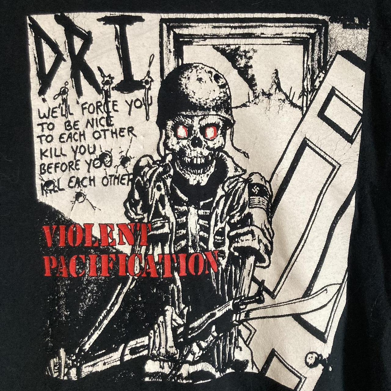 D.R.I - VIOLENT PACIFICATION (L) Vintage classic... - Depop