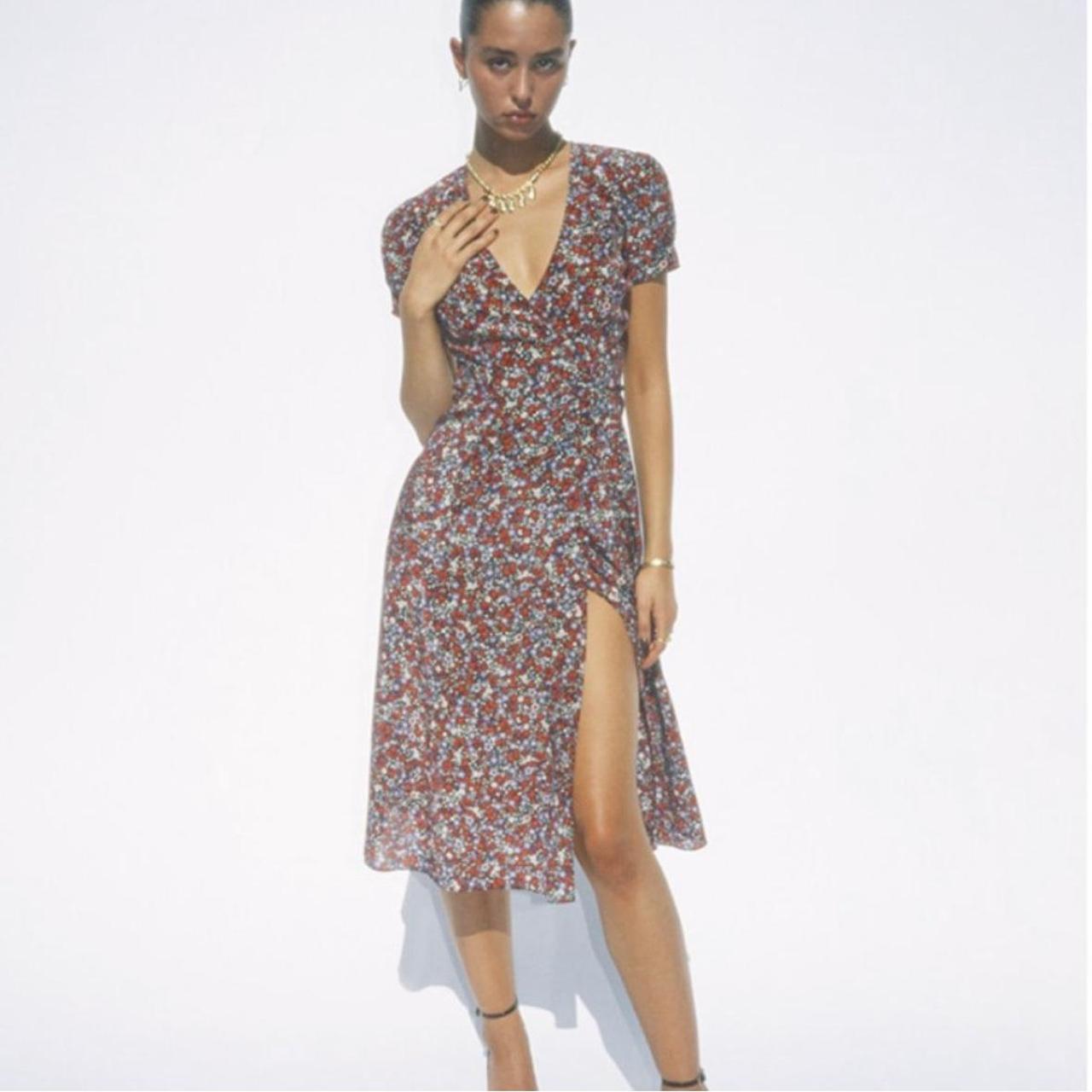 Realisation par teale wrap dress in wildflower... - Depop