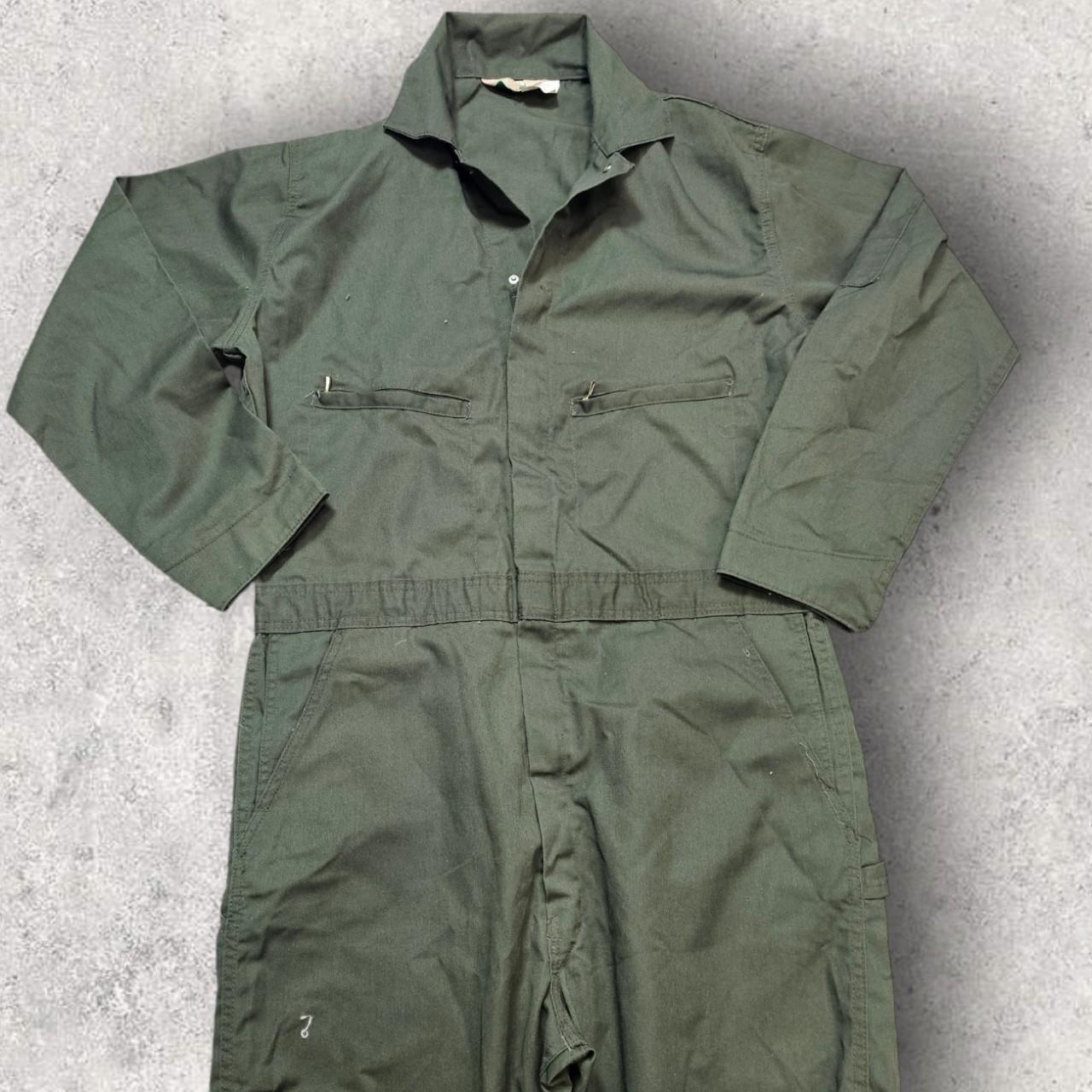 Vtg Key dark green made in USA workwear Mechanic... | Depop