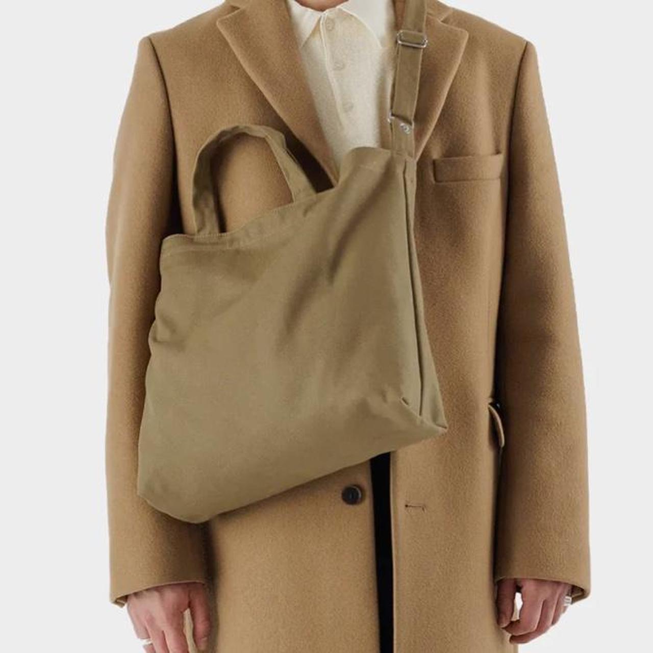 Baggu brown / beige / khaki horizontal duck bag;... - Depop