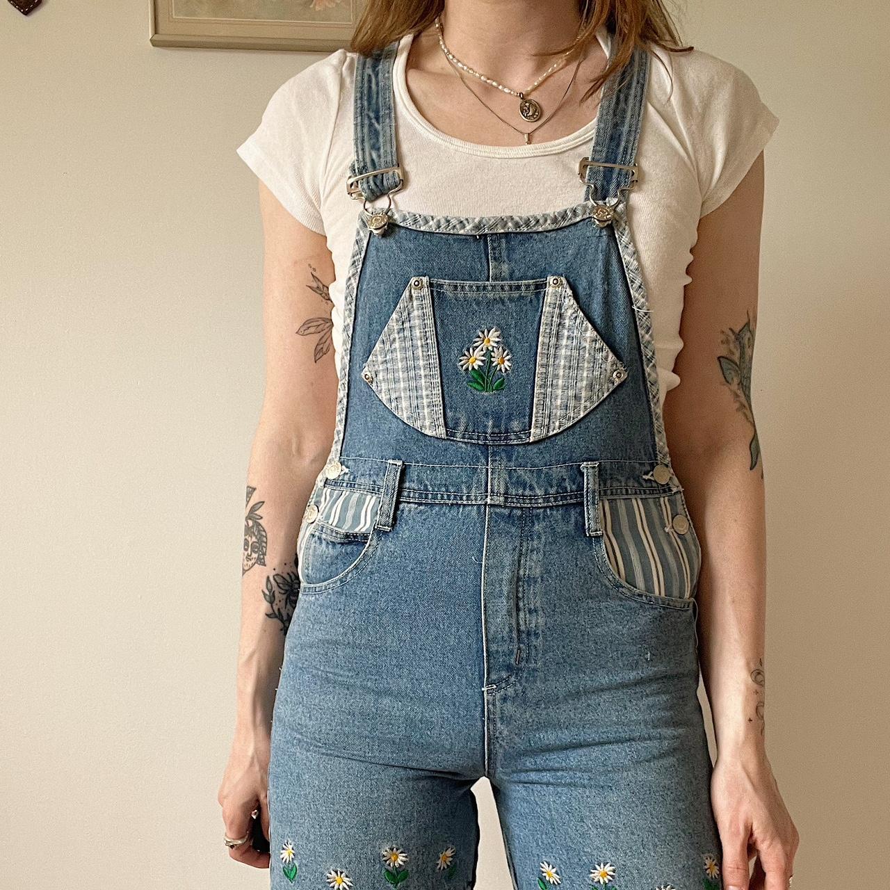 Cottage overalls The cutest denim shorts overalls... - Depop