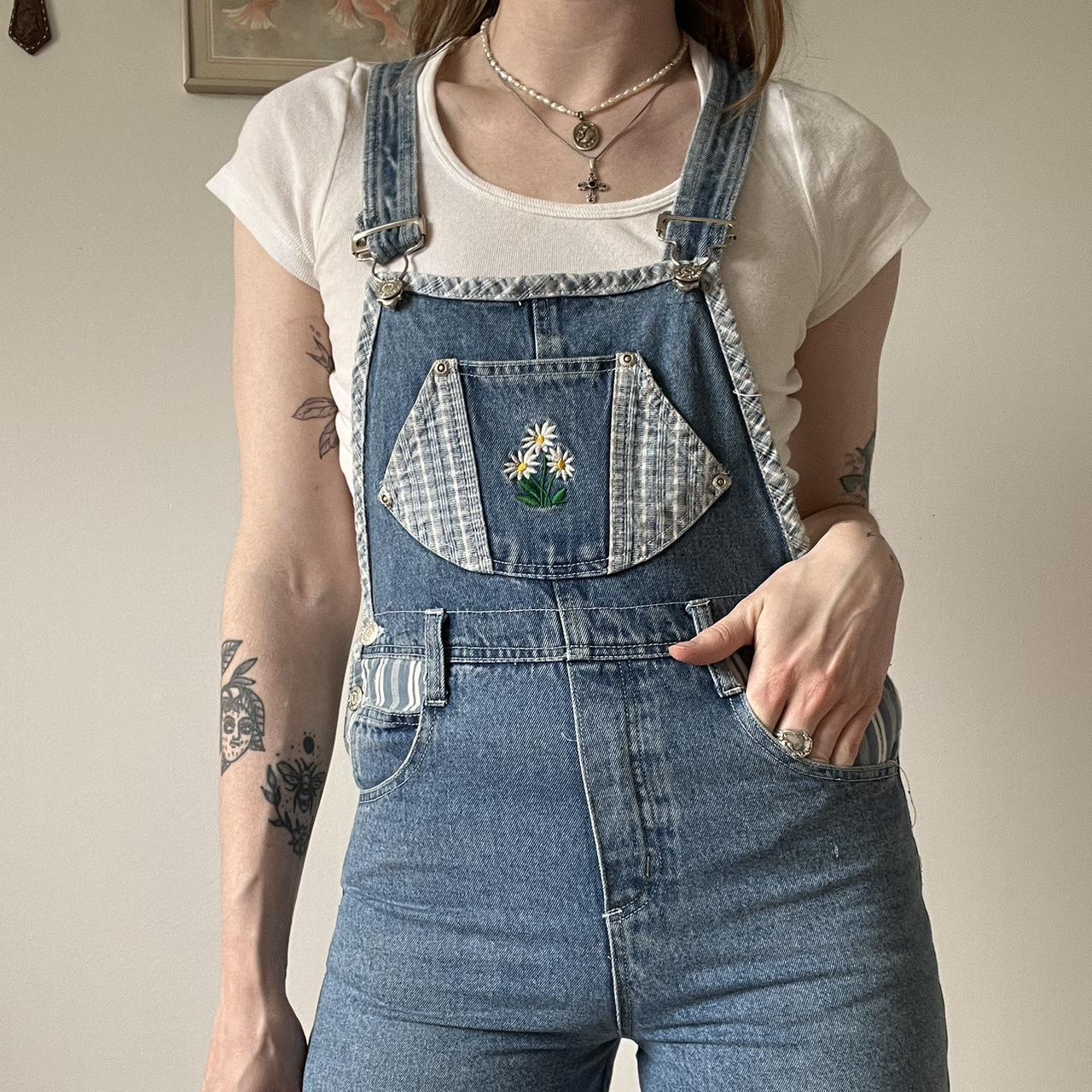 Cottage overalls The cutest denim shorts overalls... - Depop