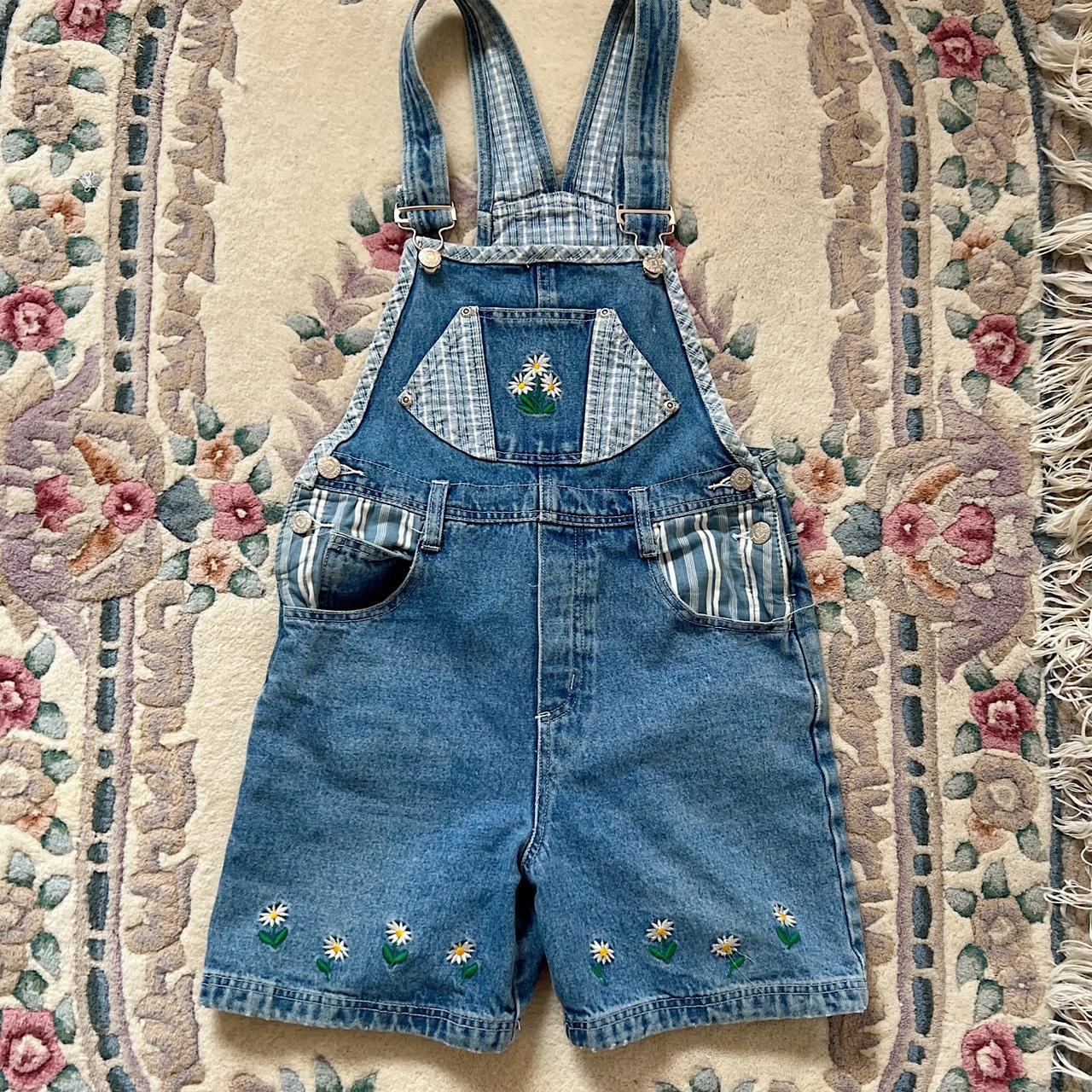 Cottage overalls The cutest denim shorts overalls... - Depop