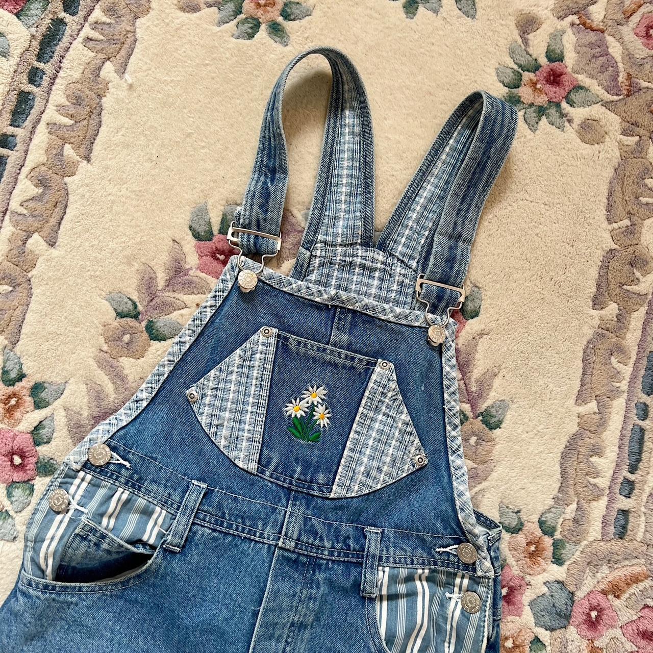 Cottage overalls The cutest denim shorts overalls... - Depop
