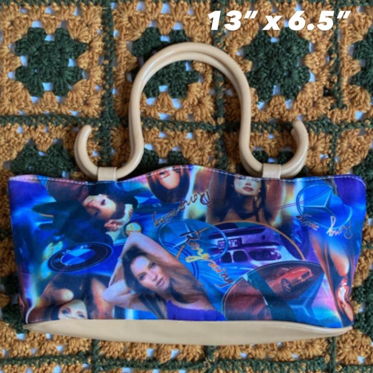 Incredible 00s print handbag. W random car brands... - Depop