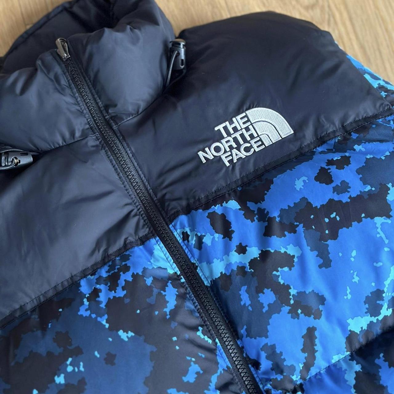 Blue North face puffer jacket from smoke/pet free... - Depop