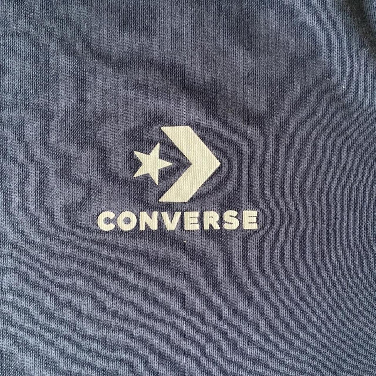 /NAVY CONVERSE JUMPER/ Haven’t worn in a while/size... - Depop