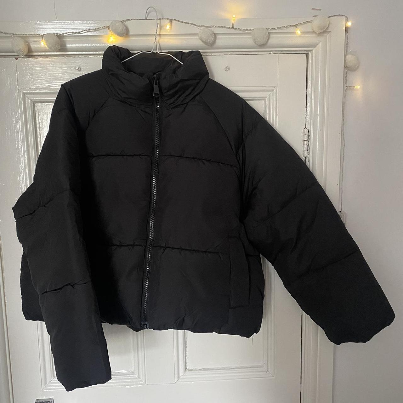 Monki black puffer coat - Brand new with tags -... - Depop