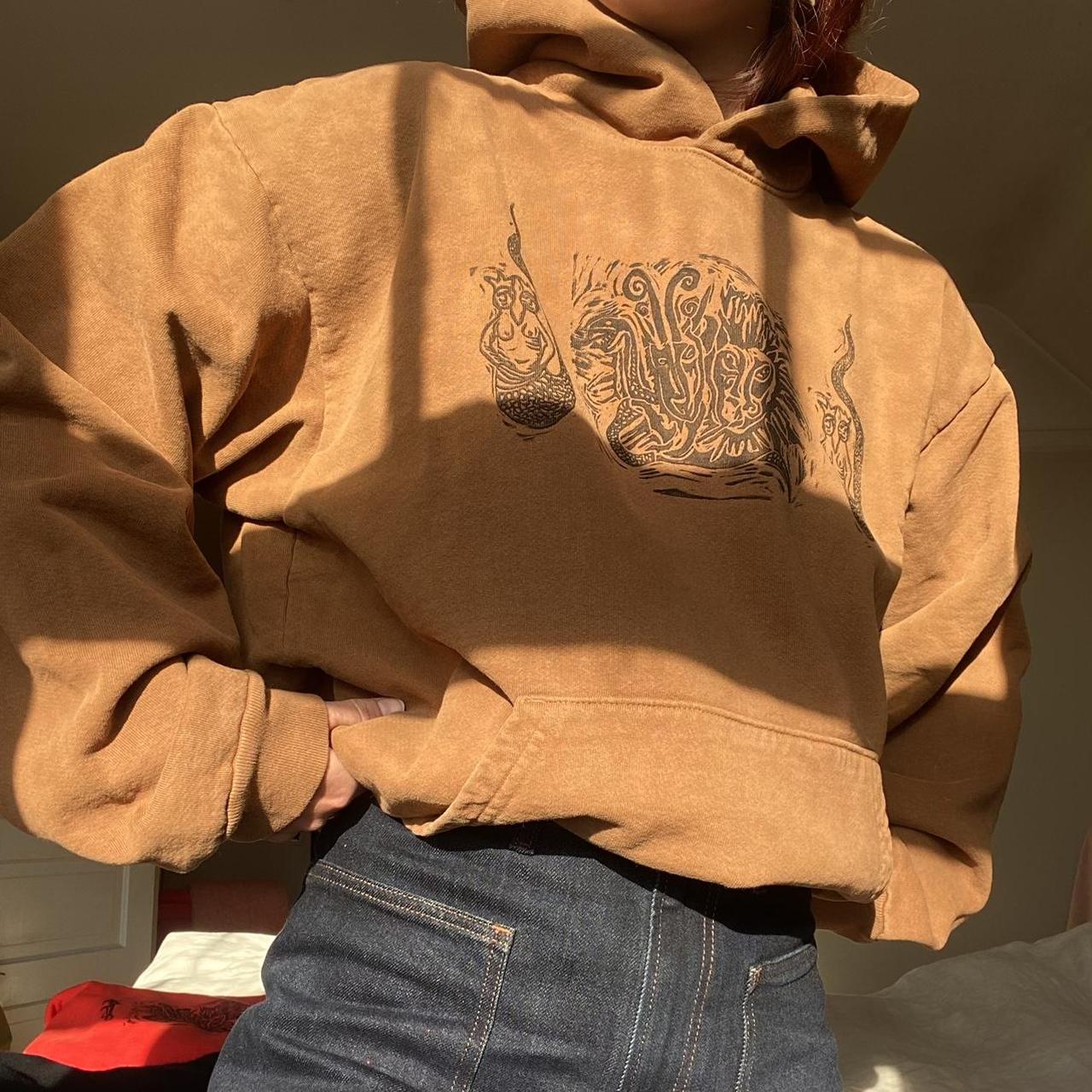 chimera and two headed mermaid block prints on a Los... - Depop