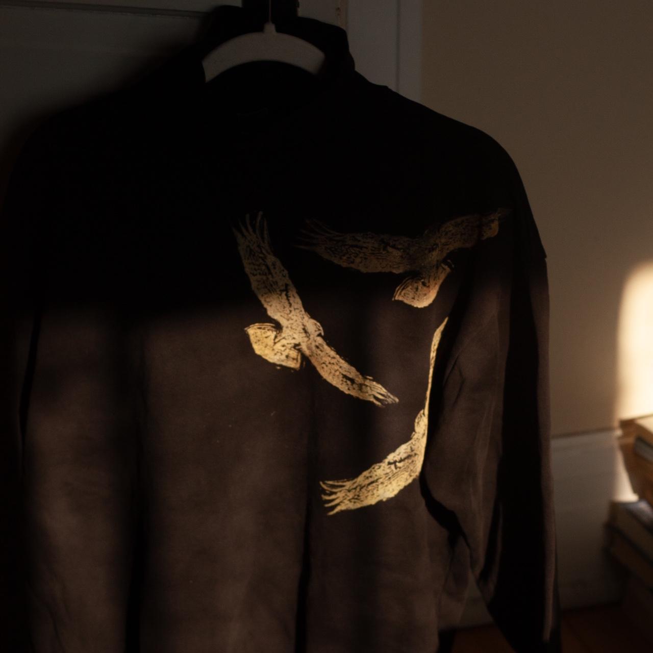 hawk block prints on a los angeles apparel 14 oz... | Depop