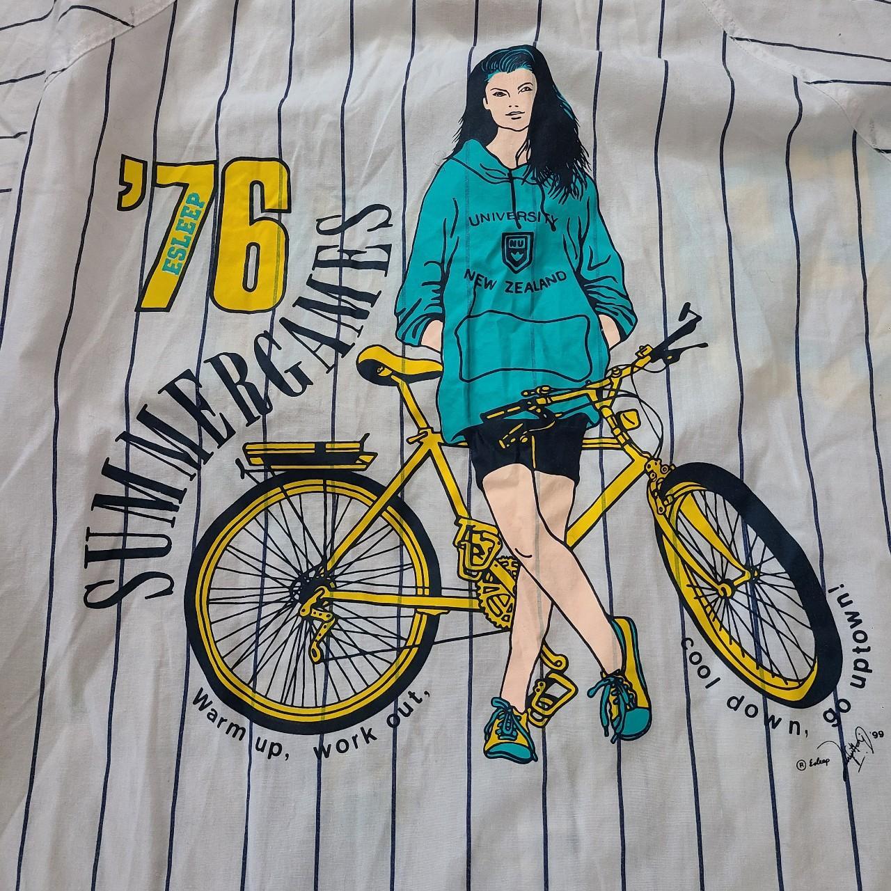 Vintage 1999 ESLEEP Boxer button up shirt. Size... - Depop