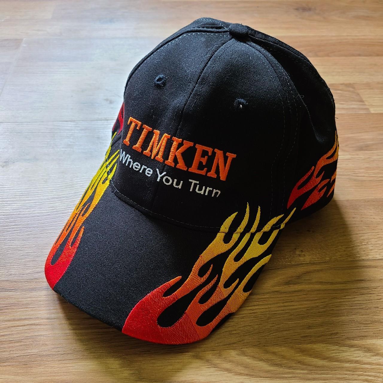 Timken racing flames hat. Velcro back. Team Timken... - Depop