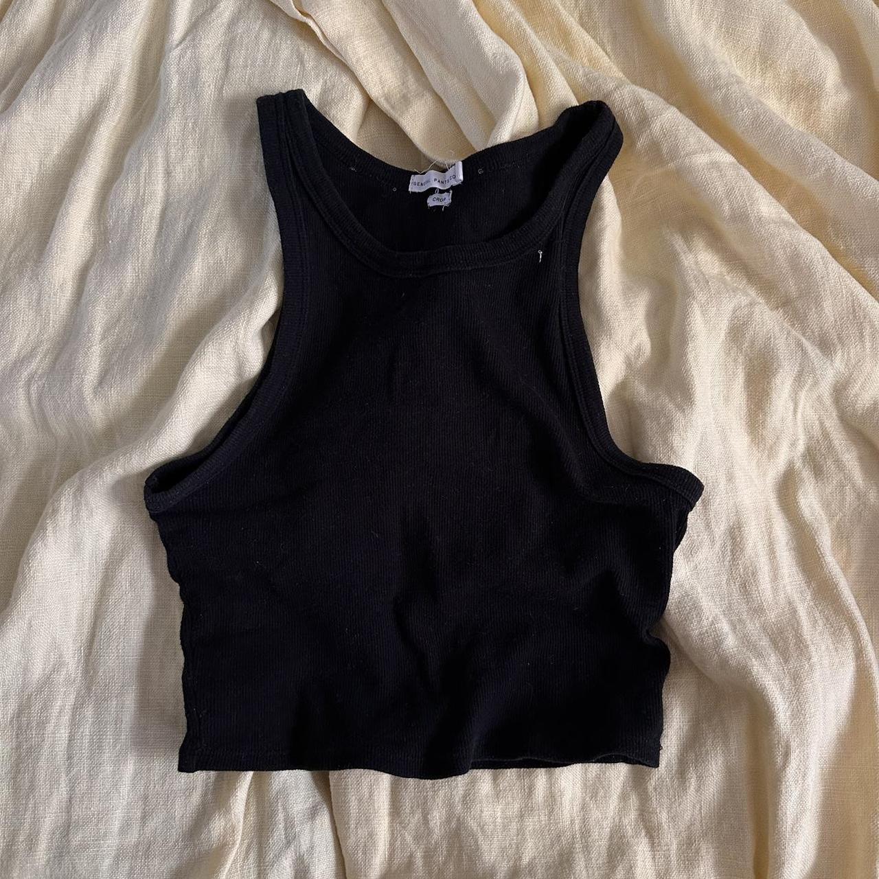 Basic black crop top. - Depop