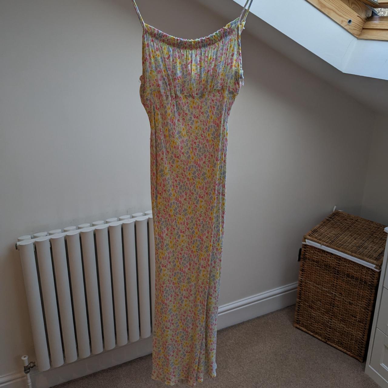 Primark multi colour floral slip dress. Size 10,... - Depop