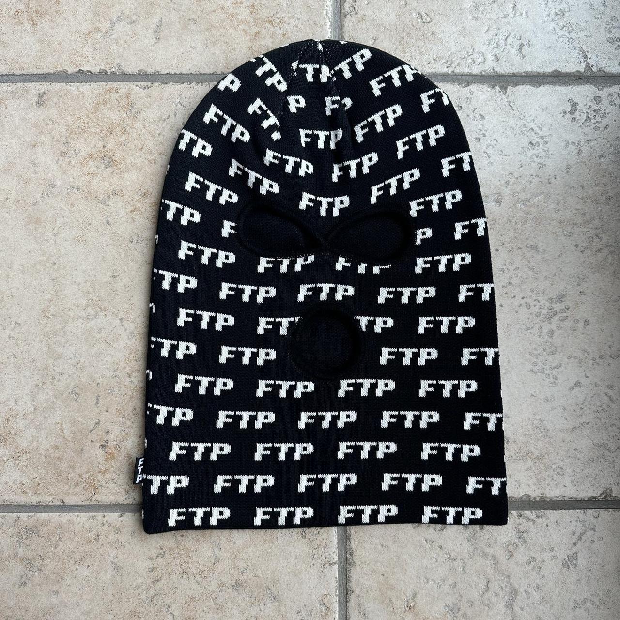 FTP Allover Logo Ski Mask (Black) Brand New, In... - Depop