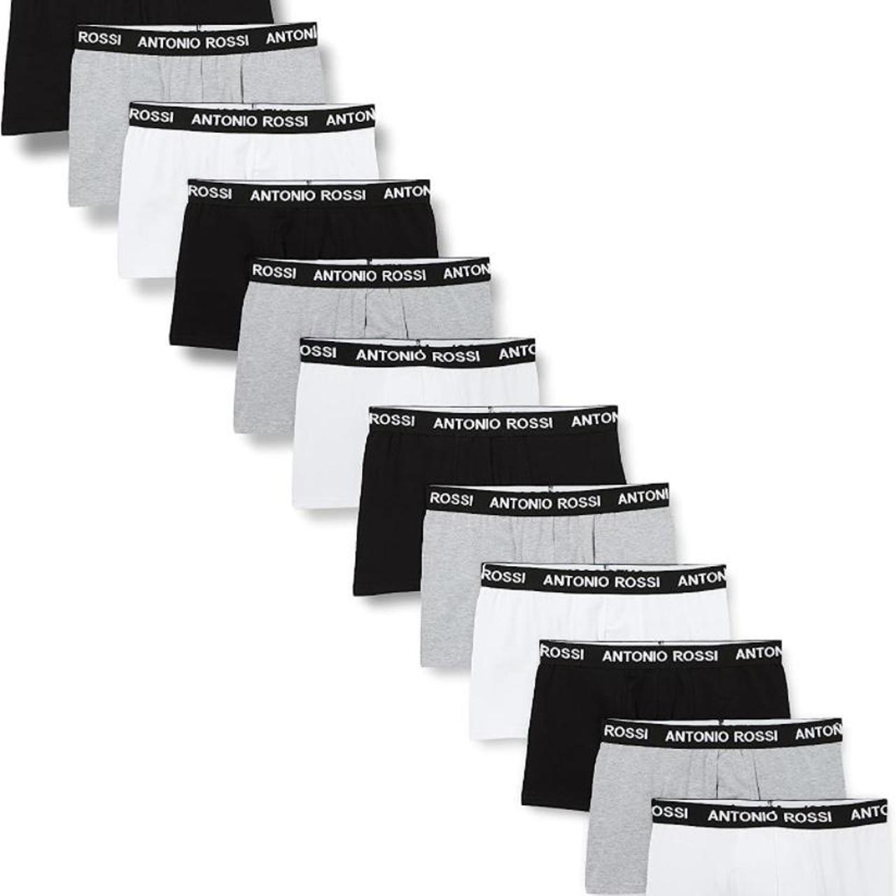 ANTONIO ROSSI (12-Pack) Men's Fitted Boxer Hipsters... - Depop