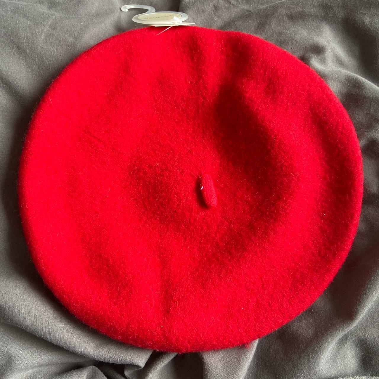 BRAND NEW Primark Bright Red Beret Hat ONE... - Depop