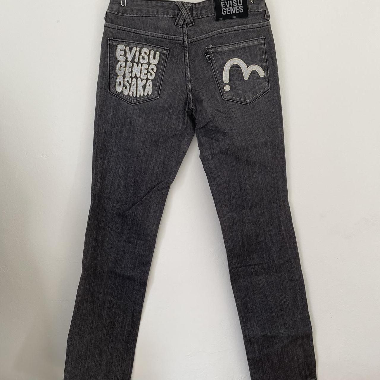 Evisu Genes Osaka grey straight leg jeans In... - Depop