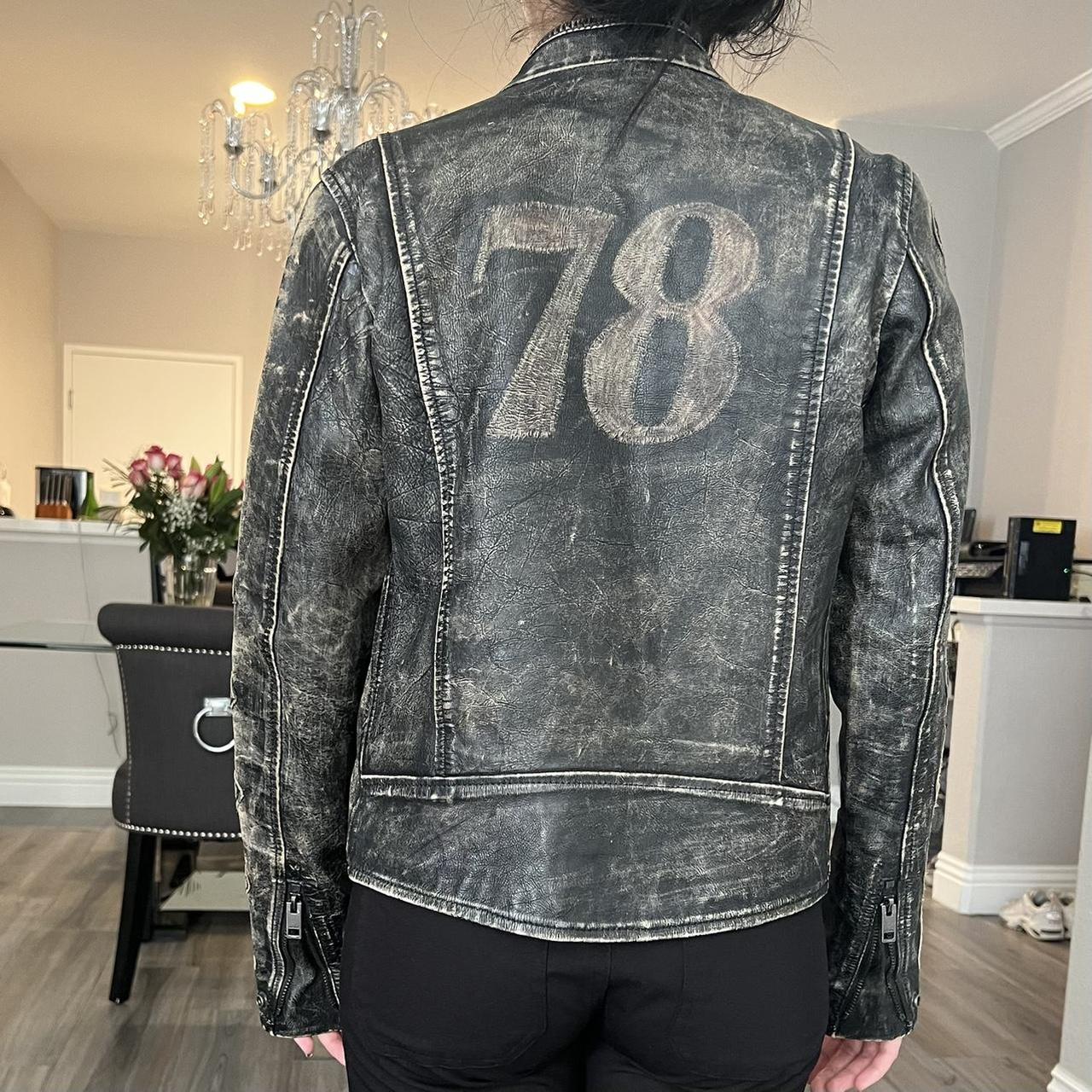 Insane vintage diesel jacket Brown leather with... - Depop