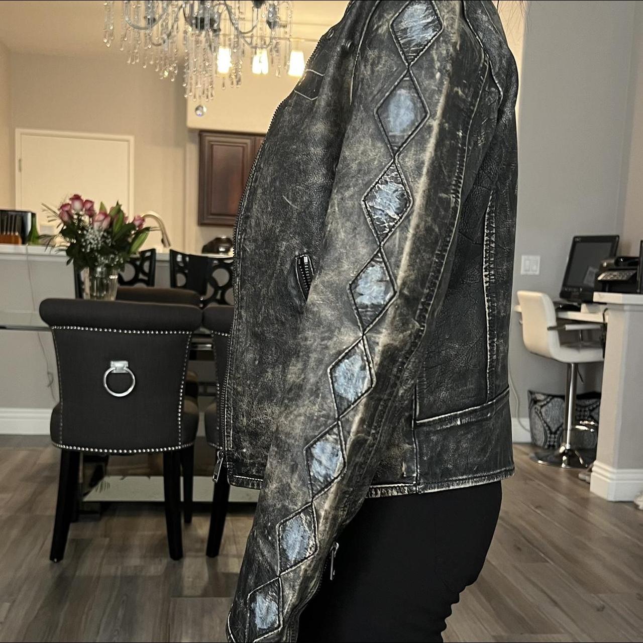 Insane vintage diesel jacket Brown leather with... - Depop