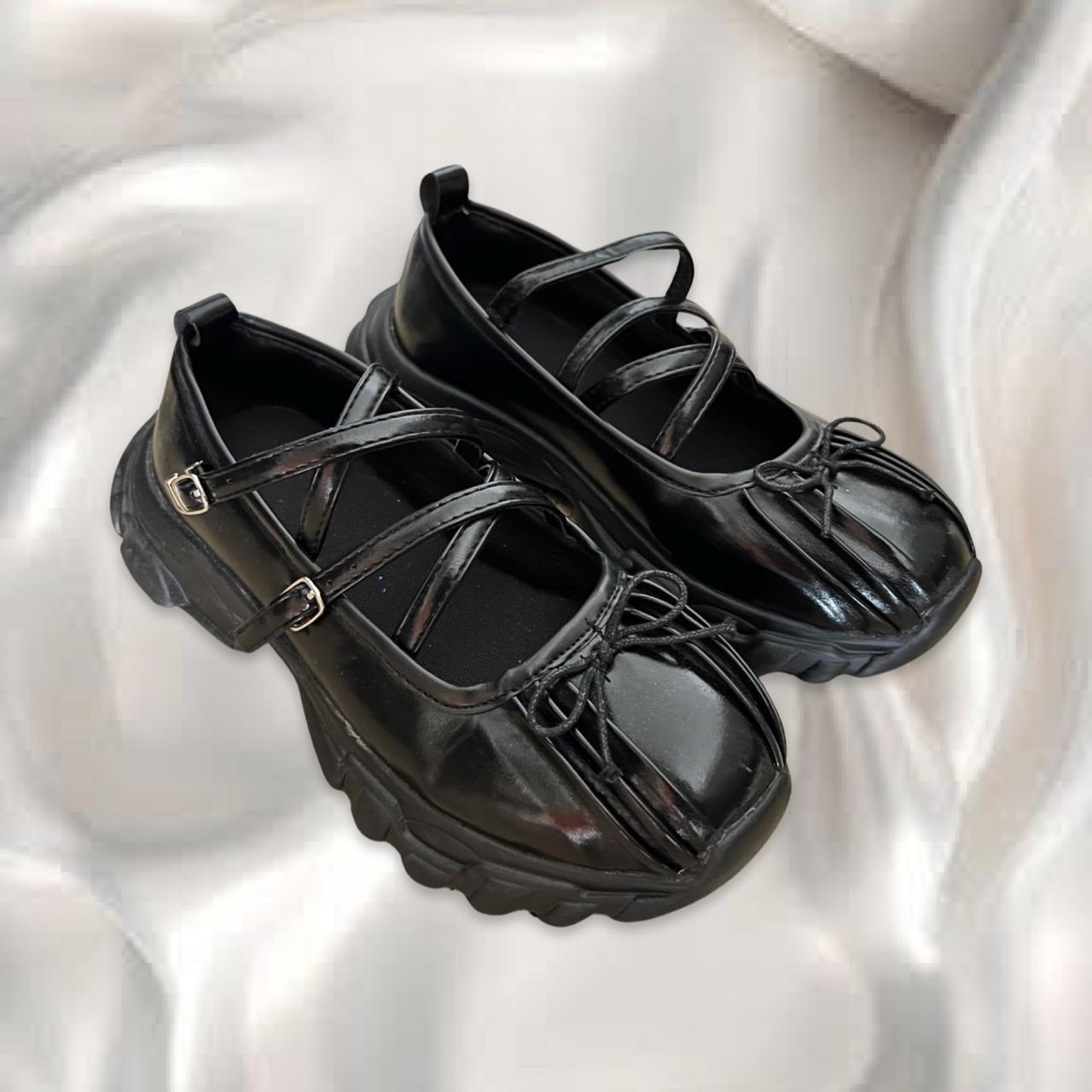 Y2K bow Mary Jane flats Brand new condition Women’s... - Depop