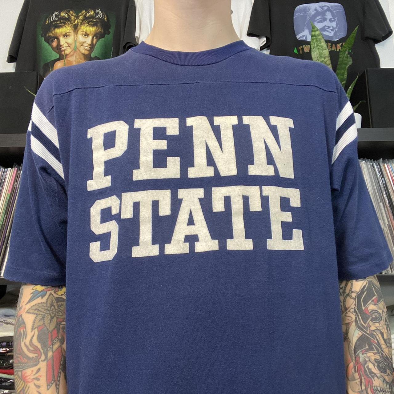 vintage 70’s single stitch navy blue PENN STATE... - Depop