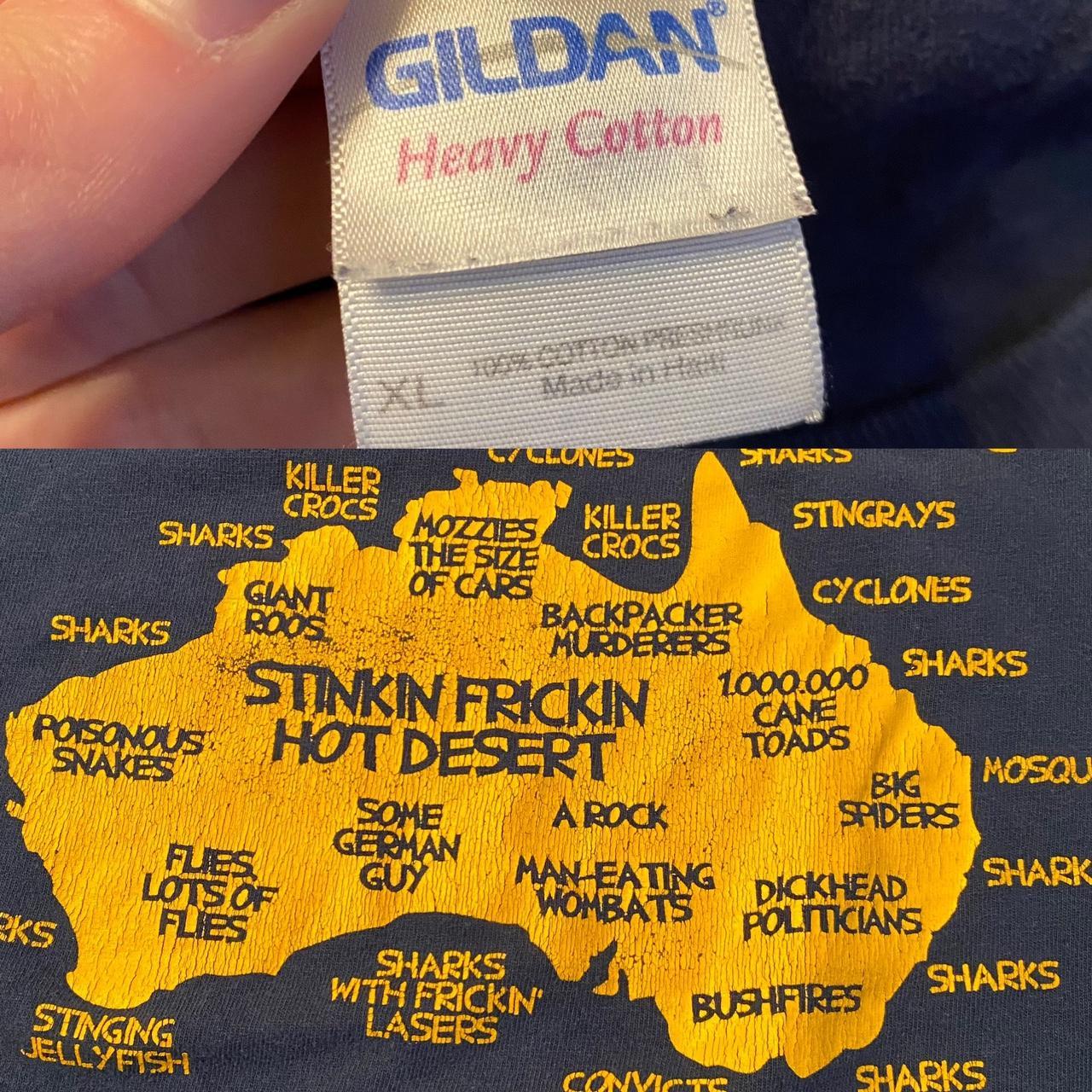 2000’s navy blue AUSTRALIA straya slang graphic... - Depop