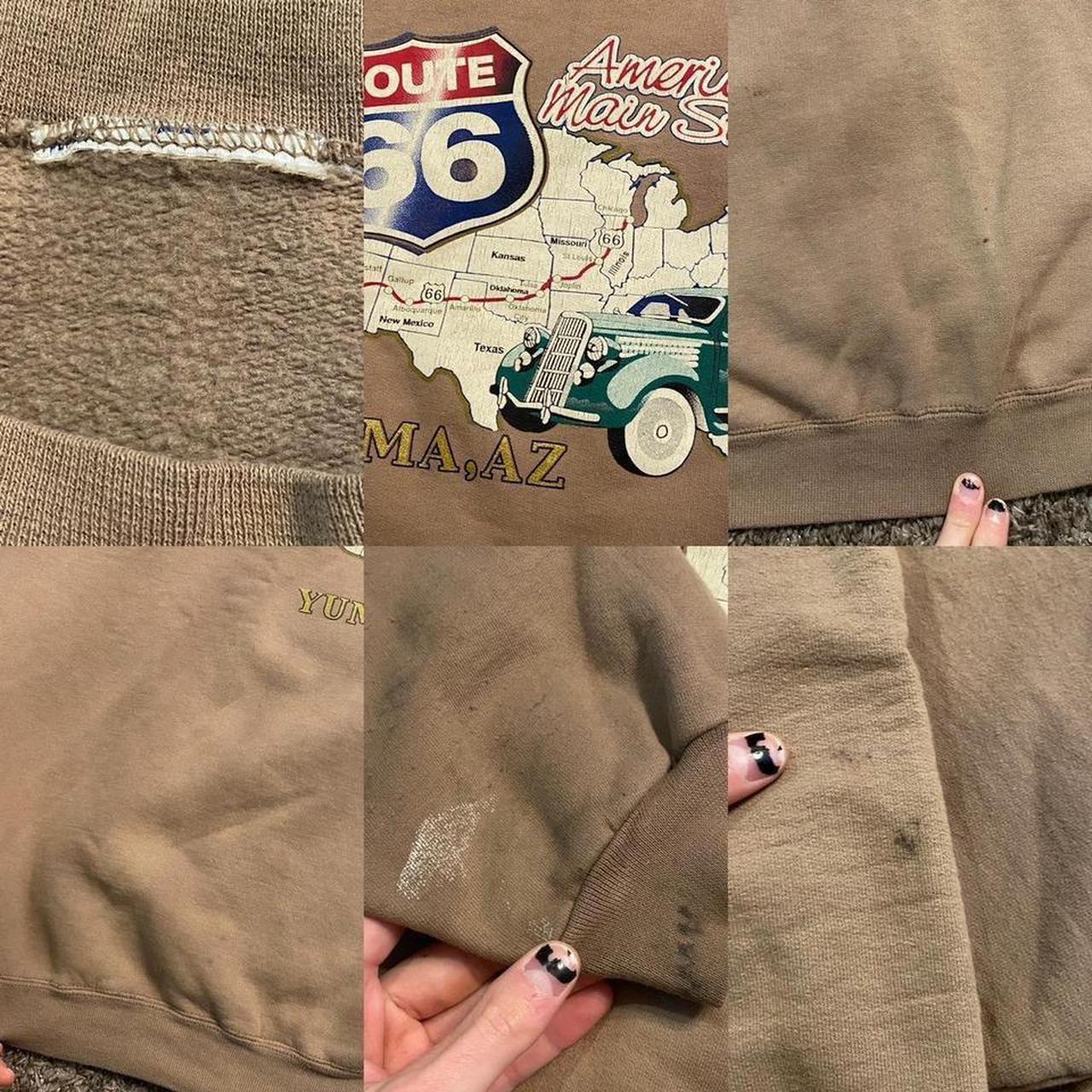 y2k vintage tan ROUTE 66 america’s main street... - Depop