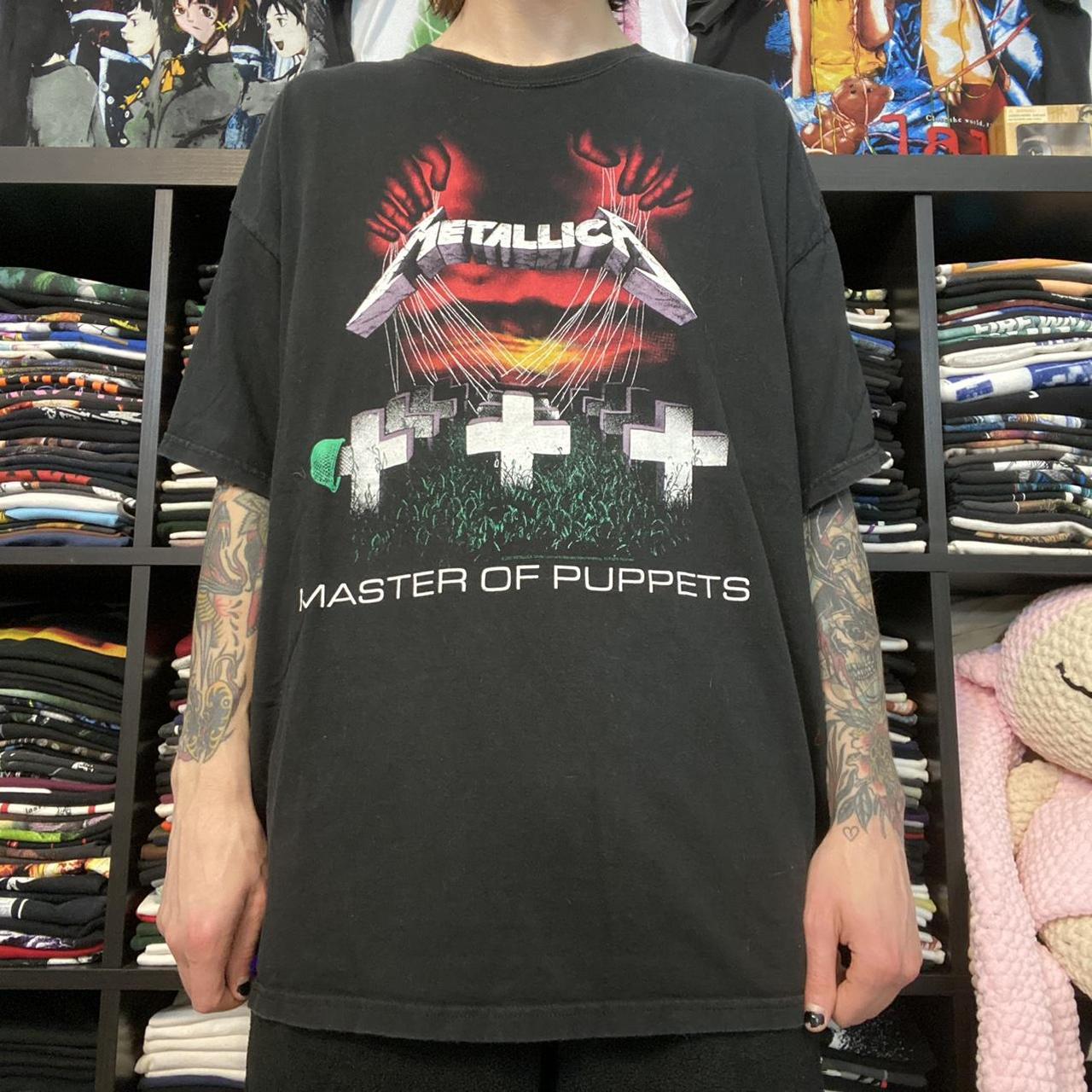 2010s black METALLICA master of puppets metal band... | Depop