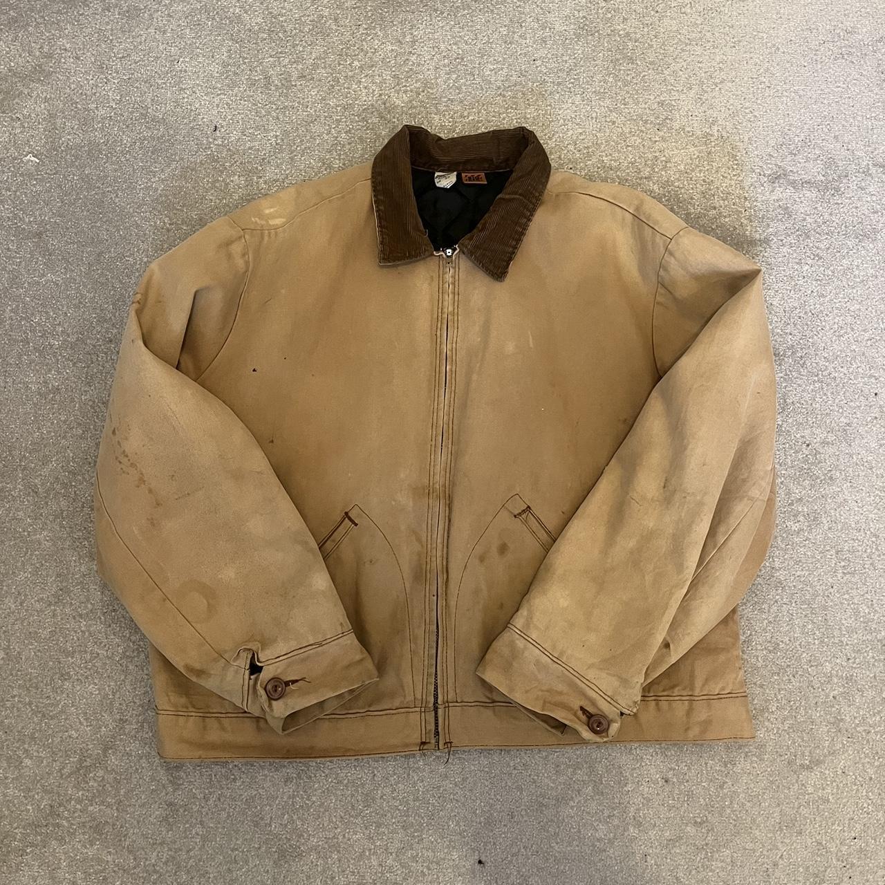 Big Ben Vintage 80s Wrangler Work Jacket // Size 50... - Depop