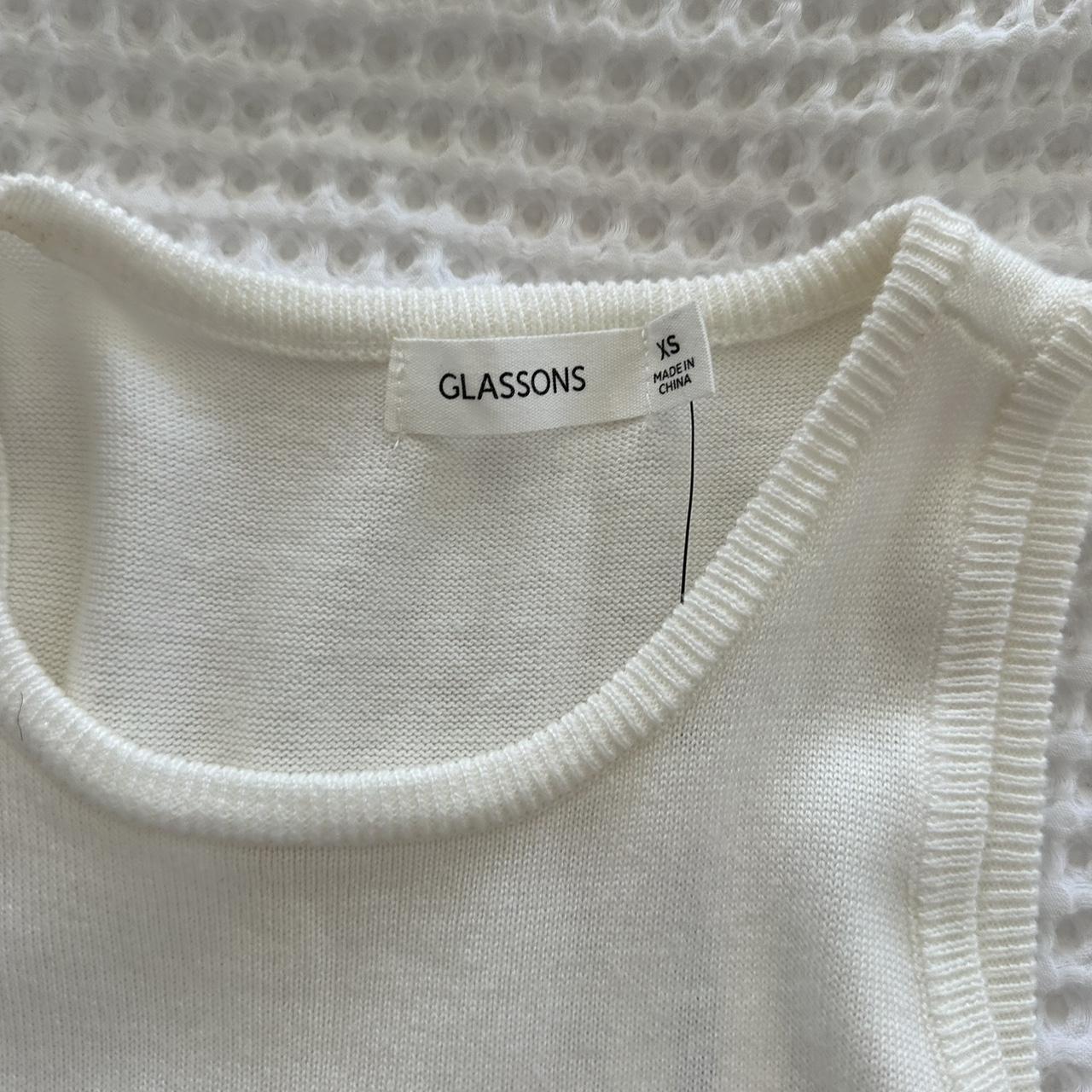 WHITE KNIT GLASSONS DRESS Perfect for summer Never... - Depop