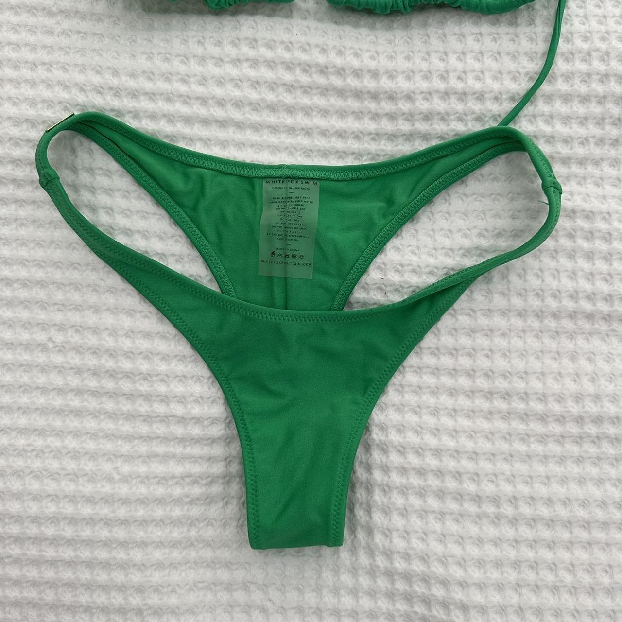 WHITE FOX SWIM SET Worn once or twice Top M Bottoms S - Depop